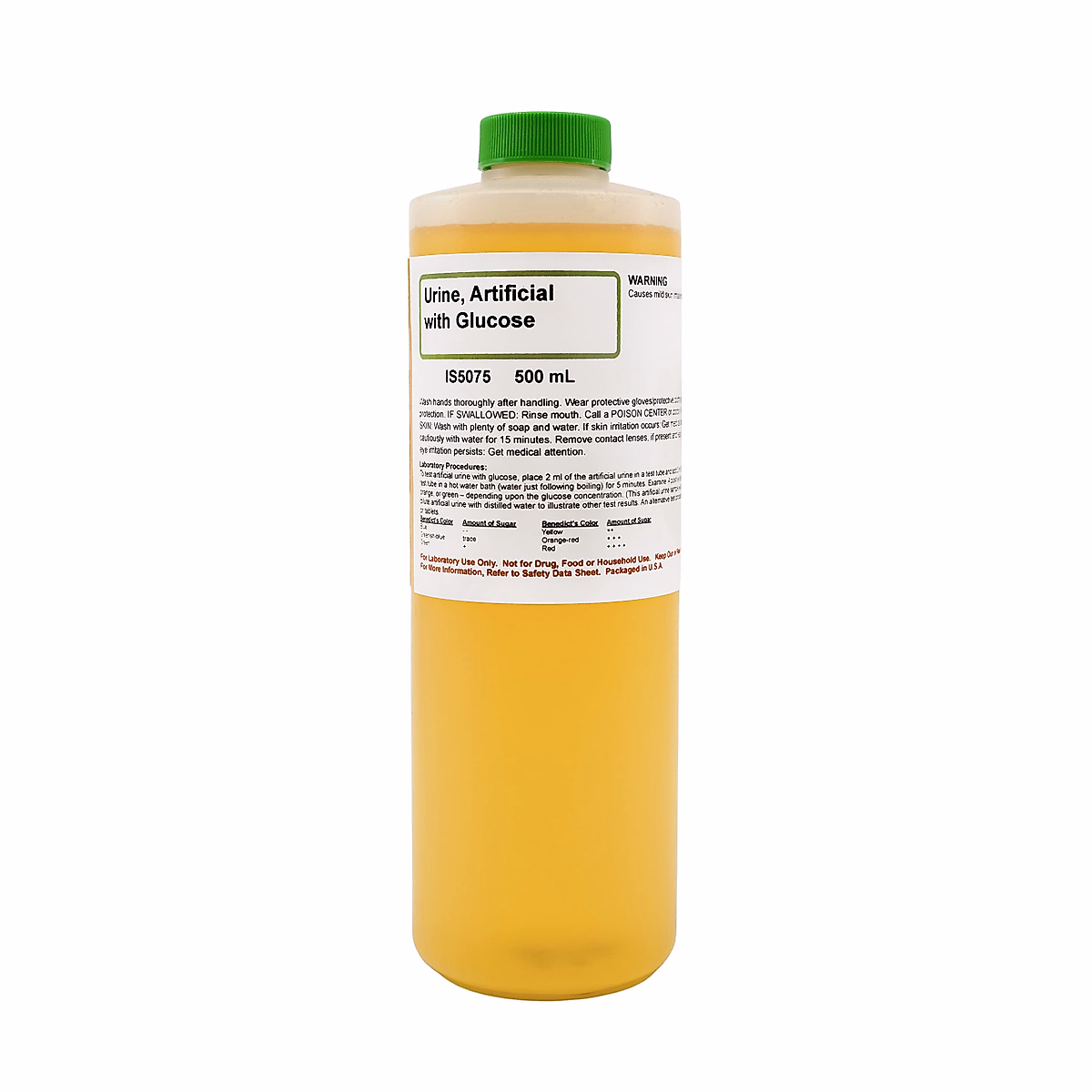 ALDON Innovating Science Simulated (Fake) Fluid with Glucose, 500mL - for Simulated Urinalysis Tests in School Labs Only - Cannot Be Used for Drug Test Evasion - The Curated Chemical Collection
