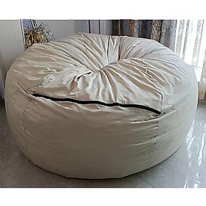 WUTTLE Bean Bag Inner Liner Cover(No Filler), 6 7ft Inner Liner for Bean Bag Chair Couch Cover Seat Lazy Sofa High Capacity Replacement Cover with Zipper (Size : D180H90CM)