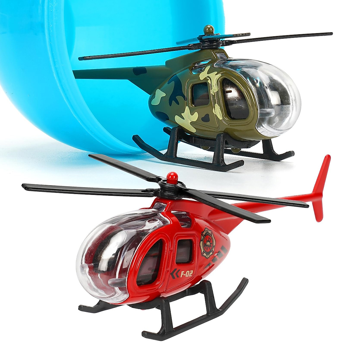 Sizonjoy 18 Pack Prefilled Easter Eggs with Die-cast Vehicles,4.2" Jumbo Plastic Easter Eggs Filled with Toys, Perfect for Basket Stuffers Fillers, Easter Eggs Hunt,Party Favor