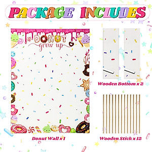 Marsui Doughnut Party Decoration, Doughnut Dessert Food Buffet Display Doughnut Bagel Holder Stand Candy Donuts Grow up Reusable Table Rack Display for Wedding Kids Birthday Baby Shower Party Supplies