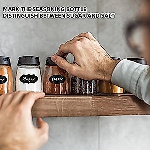 208PCS Chalkboard Labels Stickers, Waterproof Removable Erasable Decorative Premium Label Sticker with Chalk Marker for Pantry,Bottles,Mason Jars,Containers,Organize Your Kitchen&Office