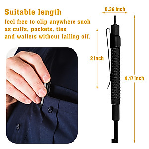JOTOVO Pocket Universal Handcuff Key Strong Polymer Finish, Police Cuff Keys Clip for All Standard Series Hand Cuffs - 2 Pack