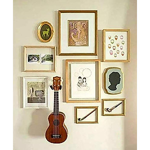 WOGOD Ukulele Wall Mount Hanger Stand Holder for Ukulele Violin Mandolin Banjo Guitars Wall Hangers Hooks Stands