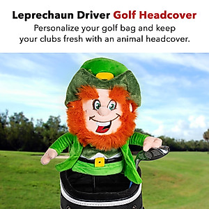 Daphne’s Leprechaun Driver Headcover | Premium Driver Headcovers | Funny Golf Club Covers | Stylish Protection for Your Clubs | Men's Golf Gear | Driver Headcover for Men and Women