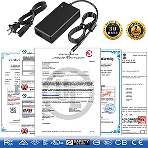 HY1C 24V Power Supply for Logitech G920 G29 G25 G27 G923 G940 Driving Force GT Racing Wheel APD DA-42H24,190211-0010,190211A030,534-000688,AD10110LF,ADP-18Ll Power Cord AC/DC Adapter Charger Cable