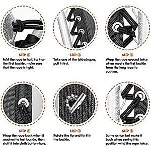 Zero Gravity Chair Replacement Cords, Replacement Laces for Antigravity Chair, Patio Recliners Repair Cord, Bungee Elastic Lounge Chair Cord, Recliner Replacement Parts (Black) 4PCS