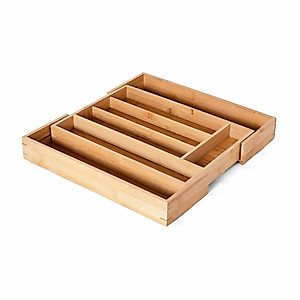 Copco Flatware Expandable Bamboo Drawer Organizer
