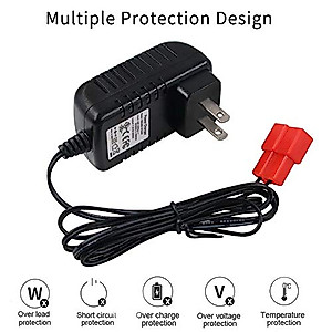 6V Kids Powered Ride On Car Charger, Replacement 6 Volt Battery Charger for Kid Trax Disney Princesse Toddler Quad Disney’s Frozen Minnie Kid trax Moto ATV Audi R8 Spyder BMW X6 i8 Avigo Mini ATV GMC
