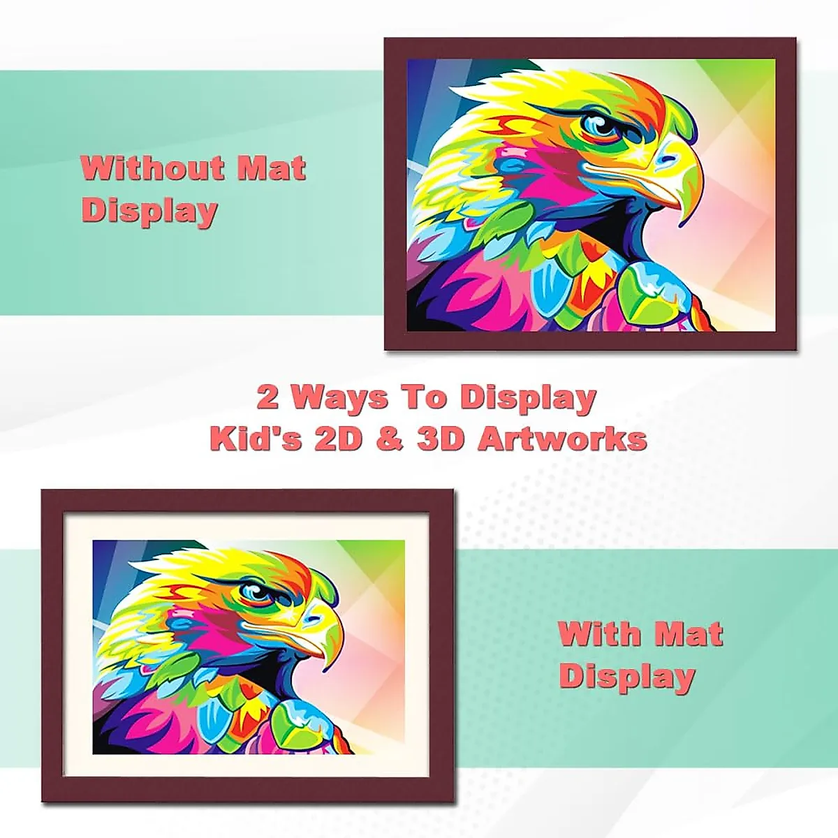 DORUIMI Kids Art Frame, 8.5x11 Kids Art Display Frames Front Opening, Kids Artwork Frames Changeable, Artwork Display Storage Frames A4 Picture for Children Art Projects Home Office Drawing Storage