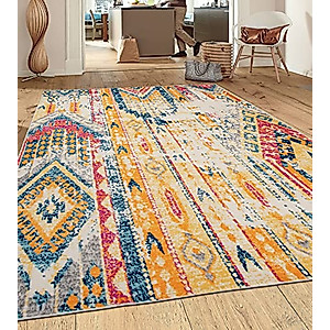Rugshop Sky Collection Bohemian Area Rug 5' x 7' Multi