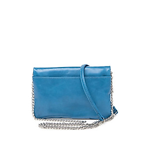 HOBO Vintage Daria Convertible Clutch Cross-Body Handbag in Bayou BLUE
