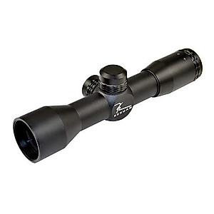 DB TAC INC 4X32 Compact Scope with Mil-Dot Reticle and 1" Picatinny Scope Rings