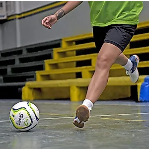 SENDA Rio Match Futsal Ball, Fair Trade Certified, Blue/Black, Size 4 (Ages 13 & Up)