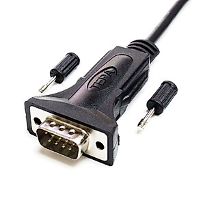 Tera Grand - Premium USB 2.0 to RS232 Serial DB9 Adapter Cable 6 Feet - Supports Windows 11, 10, 8, 7, Vista, XP, 2000, 98, Linux and Mac - Built with FTDI Chipset and Thumbscrews