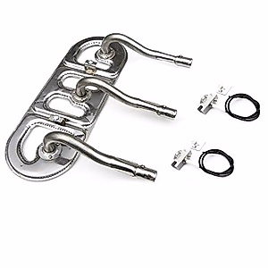 Direct Store Parts Kit DG263 Replacement for Uniflame GBC621CR-C,GBC730E-C,GBC730W Gas Grill Repair Kit (SS Burner + Electrodes)