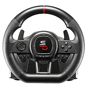 SUBSONIC Superdrive - GS650-X steering wheel with manual shifter, 3 pedals, and paddle shifters for Xbox Serie X/S, PS4, Xbox One (programmable for all games)