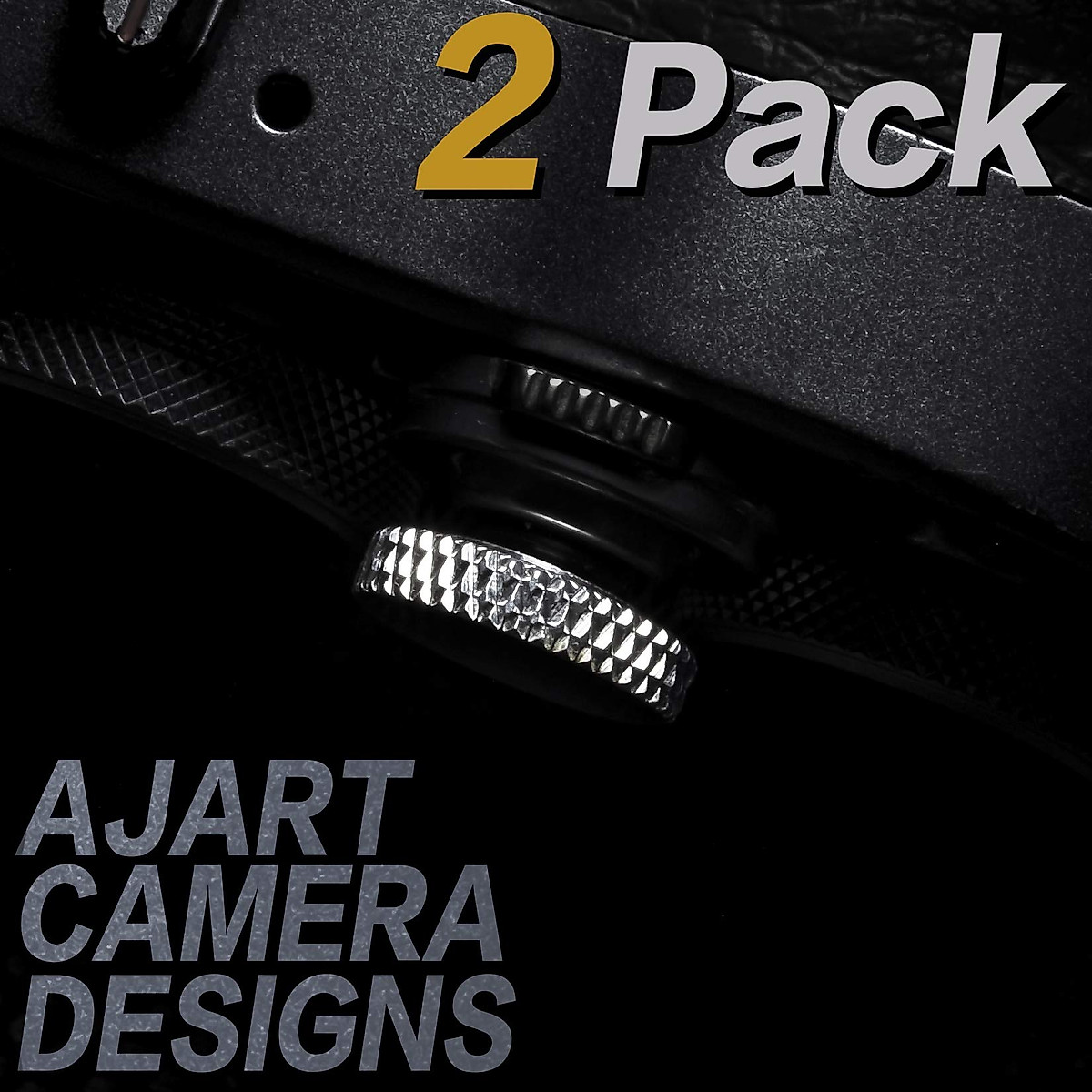 Camera Shutter Button (2 Pack/Silver) Upscale and Delicate Soft Shutter Release Button