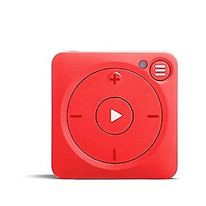 Mighty Vibe Spotify and Amazon Music Player - Bluetooth & Wired Headphones - 1,000+ Song Storage - No Phone Needed - Red
