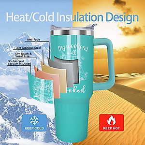 ZNYYZYBA Book Lover Tumbler - Gifts for Book lovers, Readers,Bookworms on Birthday and Christmas, 40 oz Tumbler with Handle and Straw and Leak Proof Lid, Reusable Stainless Steel Book Lover Mug