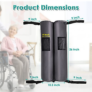 NEPPT Oxygen Tank Holder Portable Oxygen Cylinder Backpack For Wheelchair & Walker Medical Oxygen Tank Accessories Carrying Bag To Hang On Wheelchair Back For Travel Fits Canister Sizes D, C, M9