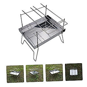 MUSISALY 1 Set Picnic Grill Portable Barbecue Stove Bbq Charcoal Grill Outdoor Stove Burner Portable Stove Burner Portable Grill Stand Outdoor Grills Barbecue Tool Barbecue Grill Bbq Grill