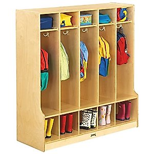 Jonti-Craft 5 Sections Step Coat Locker