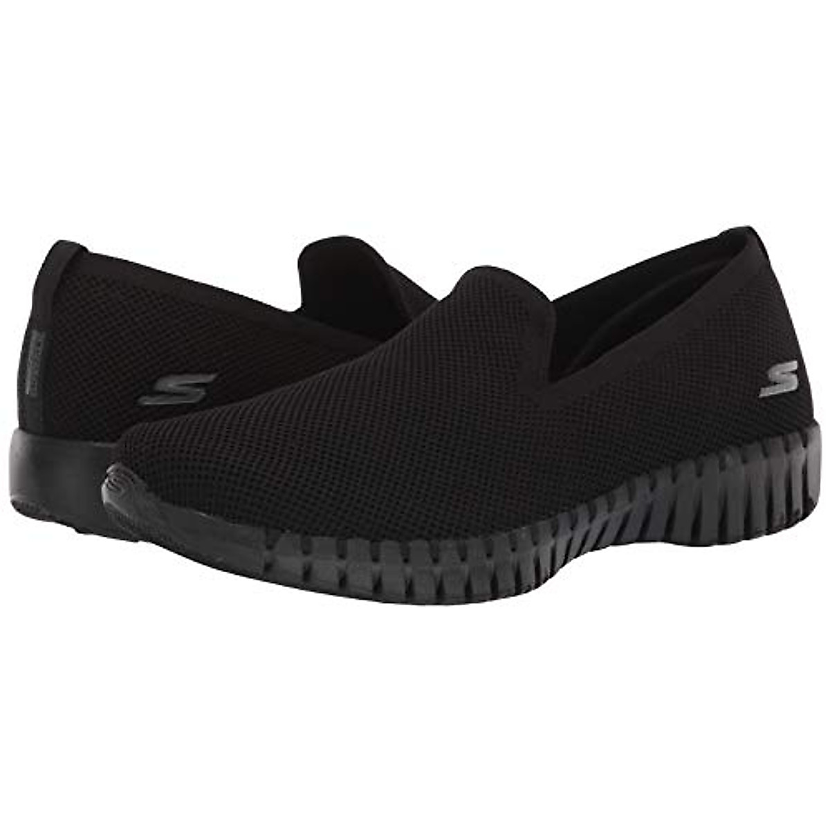 Skechers Women's Go Walk Smart-Believe Sneakers, Black, 8 W