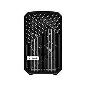 Fractal Design Torrent Nano Black - Solid Side Panel - Open Grille for Maximum air Intake - 180mm PWM Fan Included - Type C - mITX Airflow Mini Tower PC Gaming Case