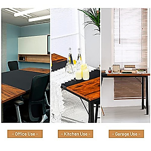 Tangkula 63 Inch Large Home Office Computer Desk, Modern Splice Study Writing Desk w/Heavy Duty Steel Frame, Spacious Conference Desk, Industrial Computer Table Workstation, Easy Assemble