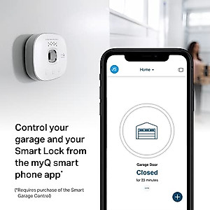 Yale | LiftMaster Smart Lock with Touchscreen Deadbolt- Works with myQ App & Key by Amazon in-Garage Delivery when paired with Smart Garage Hub (sold separately), Satin Nickel