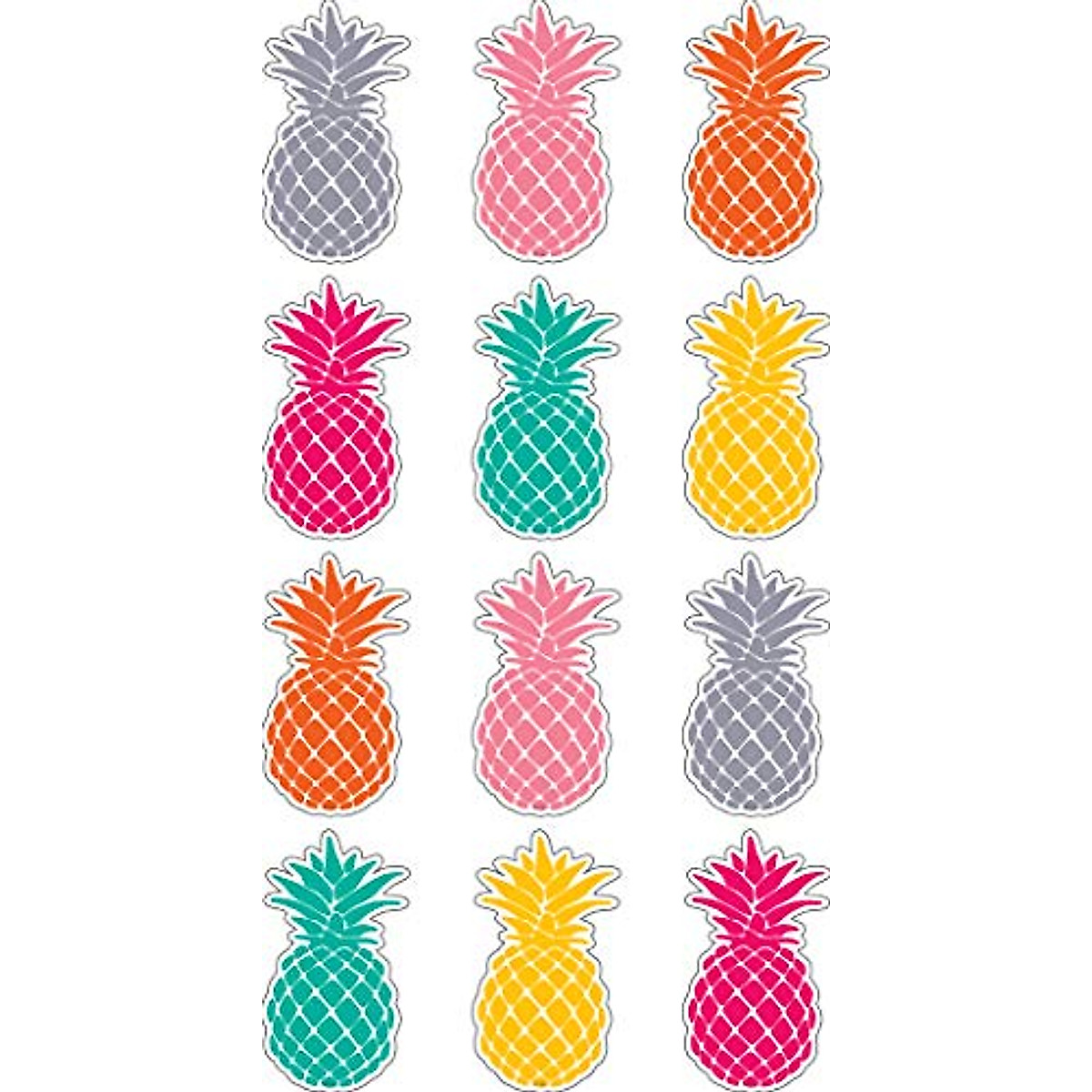 Teacher Created Resources® Tropical Punch Pineapples Mini Accents, Pack of 36