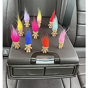 10PCS DIY Vintage Lucky Troll Doll Mini Action Figures Cake Toppers Dollhouse Dolls for Party Favors, Collections, Arts and Crafts …
