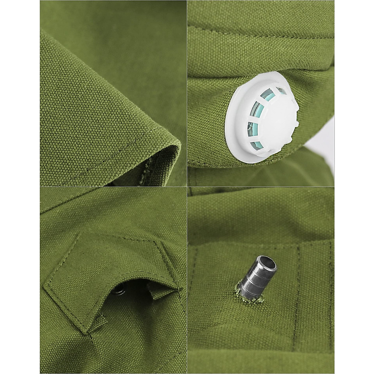 QWORK Sand Blasting Hood Cap, Shawl Cap Sandblasting Mask Anti Dust/Wind Sandblasting Tool Mask,Cut/Scratch/Heat Resistant Neck Protector, Green