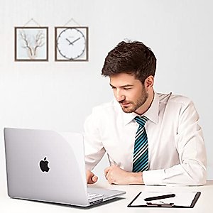 B BELK Compatible with MacBook Pro 14 inch Case 2023 2022 2021 Release M2 A2779 A2442 M1 Pro/Max Chip with Touch ID, Clear Plastic Hard Shell Case with Keyboard Cover + Screen Protector, Transparent