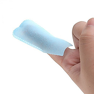 Impressive Smile 100 PCS Deep Cleaning Finger Toothbrush Teeth Cleaning Whitening Wipes for Oral Brush Ups Mint Flavor