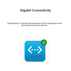 EdgeRouter 8 ER-8 8-Port Router Gigabit Advanced Network 2 Million pps