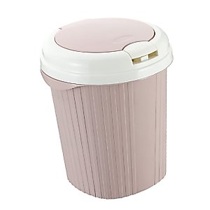 Cabilock Garbage can Rubbish Bins with lids Mini Desktop Trash bin Kitchen Waste Bins Garbage Container Plastic Garbage Bins Retro Waste Bin Spring Trash can Office Laundry Basket pp Indoor