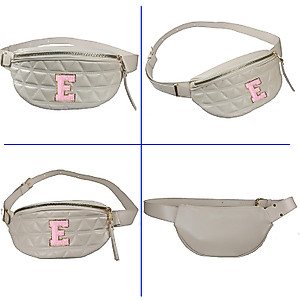 Fashion Waist Packs for Women Fanny Packs Quilted Belt Bag Festival Bum Bags Crossbody Waist Purse for Sports Workout Traveling Running Casual(Women Fanny Pack for Beige)