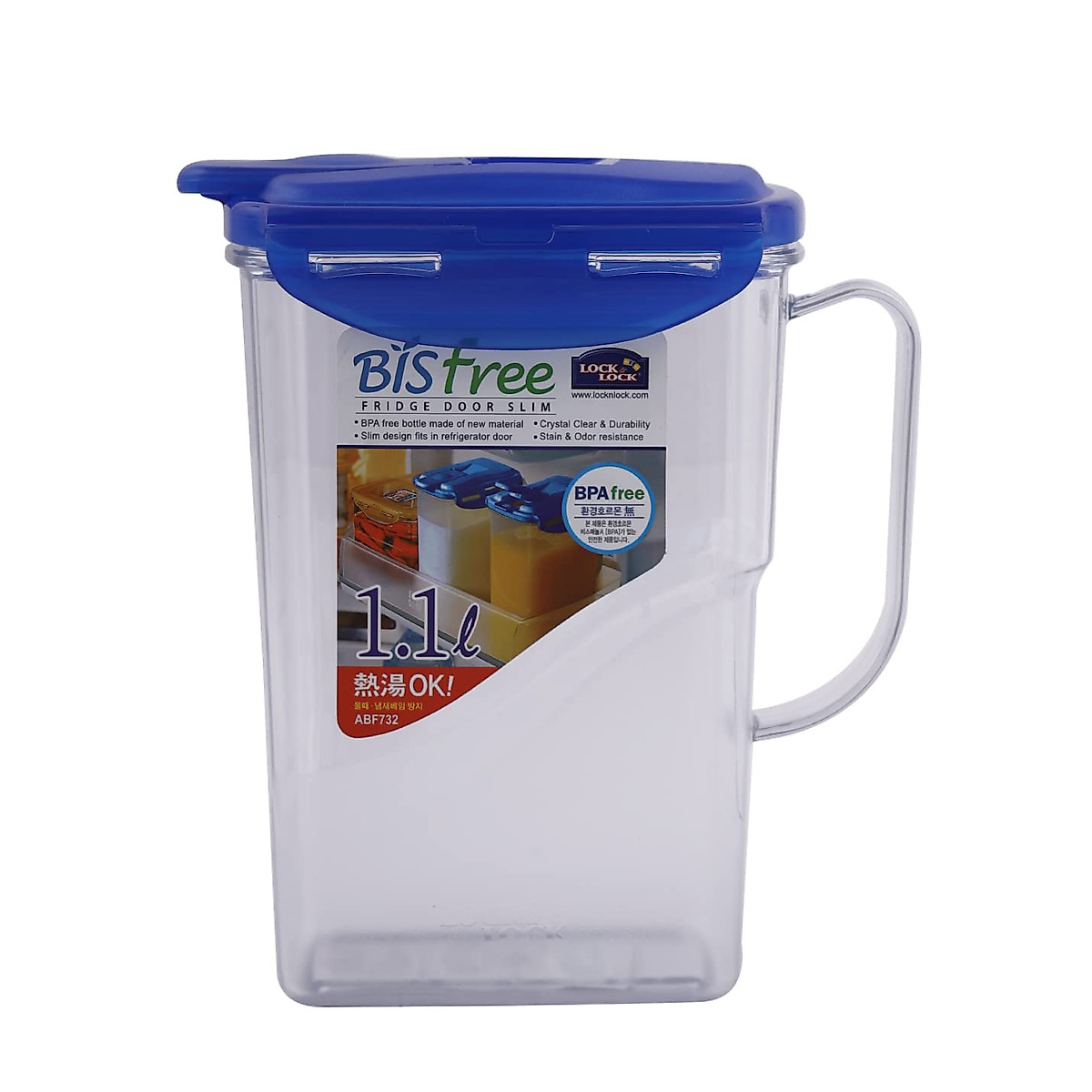 LOCK & LOCK Bisfree Mini Pitcher, 1.1 L, Clear
