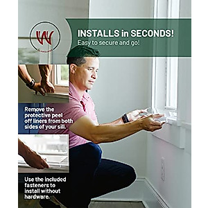 CLAWGUARD Window Sill Protector - Strong Transparent Protection for pets Scratching, Chewing, Slobbering & Clawing on Window Sills. Keep Paws Safe and Home Clean. (Crystal Clear 35.5 in. x 5.25 in.)