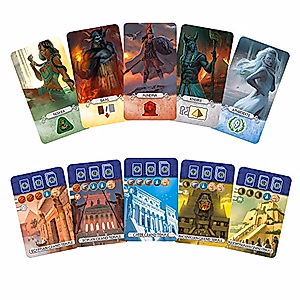 7 Wonders Duel Pantheon Board Game EXPANSION | 2 Player Game | Strategy Board Game | Civilization Board Game for Game Night | Board Game for Couples | Ages 10+ | Made by Repos Production