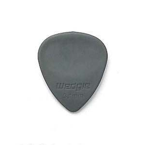 Wedgie WRPP31M Rubber Guitar Picks 3.1mm Medium, 3 Pack