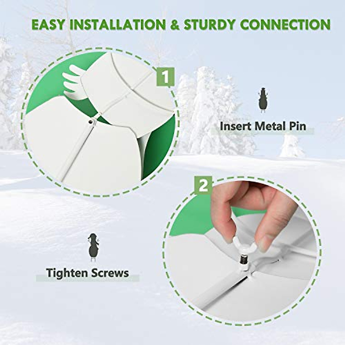 Rocinha Snowman Yard Stakes Outdoor Christmas Stakes for Garden Giant Holiday Decor Signs for Home, Waterproof Outdoor Christmas Decorations