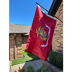 YOYNIIRE US Marine Corps USMC Flag 3x5 Outdoor Double Sided Heavy Duty Polyester US Military Army Flags Long Lasting with 2 Brass Grommets