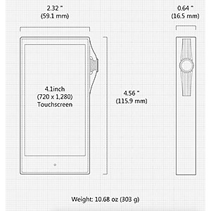 Astell&Kern SA700 Portable High Resolution Music Player, Stainless Steel