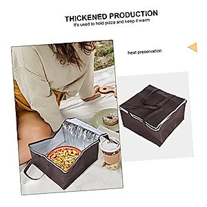 CRAFTHROU Cake Packing Bag Catering Grocery Bag Padded Carry Shopping Bags for Groceries Thermal Grocery Bag Insulated Lunch Bags Stands Upright Warmer Bag Pizza Bag Non-Woven Fabric Coffee