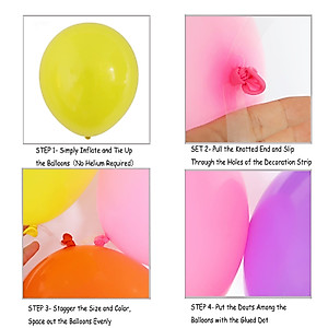 87 Pcs Candy Balloon Garland Arch Kit- Lollipop Mylar Foil Balloon Pink and Yellow Orange Purple Rose Red Balloons for child Birthday Party Baby Shower Background Wall Decor