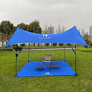 Red Suricata Camping & Beach Table - Folding Portable Lightweight Metal Picnic Table for Outdoors, Camp, Hiking & Trekking (Medium)