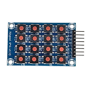 haillusty Upgrade Your Electrical with Keyboard MCU Module: 8-Pin Expansion Board 4x4 Array Keypad Button Matrix Controller Programmable DIY Microcontroller Kit for External Keyboard Interface