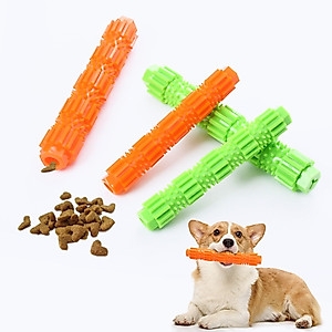 ulafbwur Dog Toys for Aggressive Chewers, Tooth Cleaning Dog Toy, Dog Toy Treat Dispensing, Pet Chew Toy, Bite-Resistant Dental Care Interactive Teeth Cleaning Toy, Pet Supplies Green S